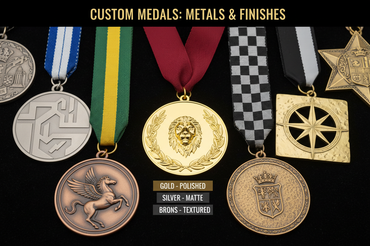 Choosing the right metal for your custom medals – Meru Trophy