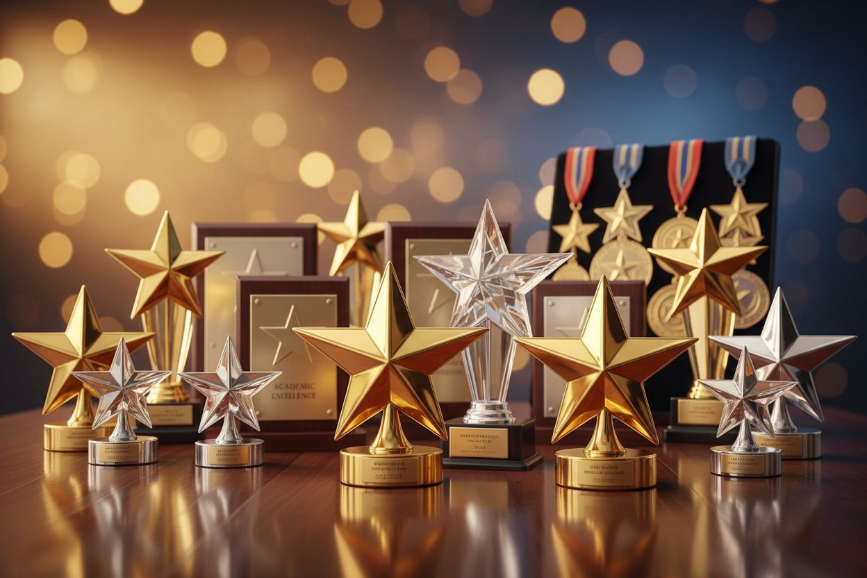 Star Trophies for Academic Achievements – Meru Trophy