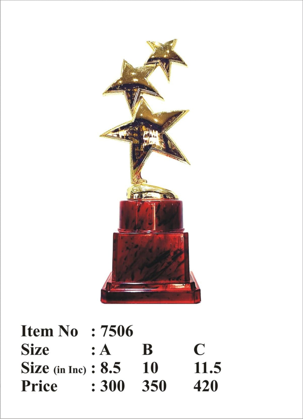 Fibre Star Award Trophies – Meru Trophy
