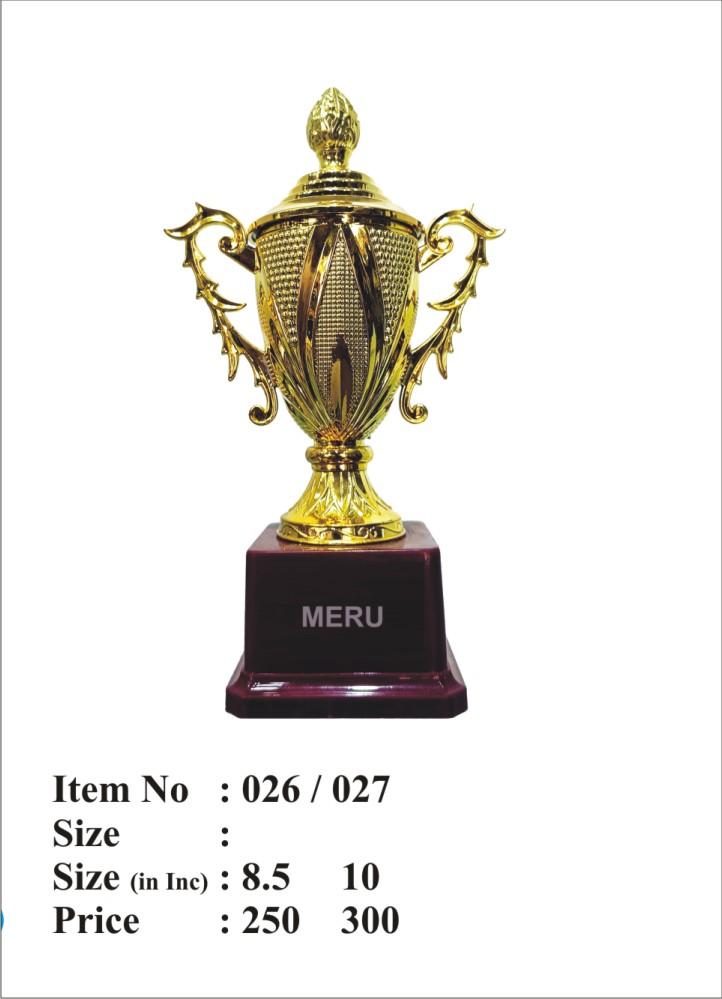 Trophy Awards - Custom Gold Cup 026-027 026-027 – Meru Trophy